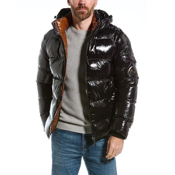 Point Zero | Jackets & Coats | Point Zero Liquid Shine Puffer Jacket ...